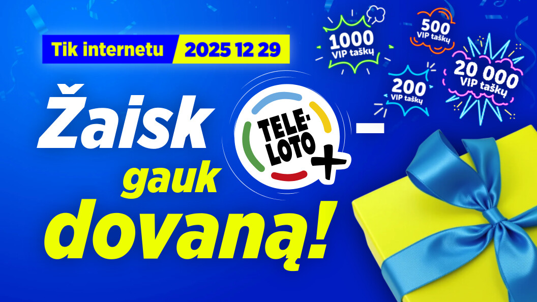 TELELOTO+ žaidėjams dovanų per daug nebūna - loto.lt